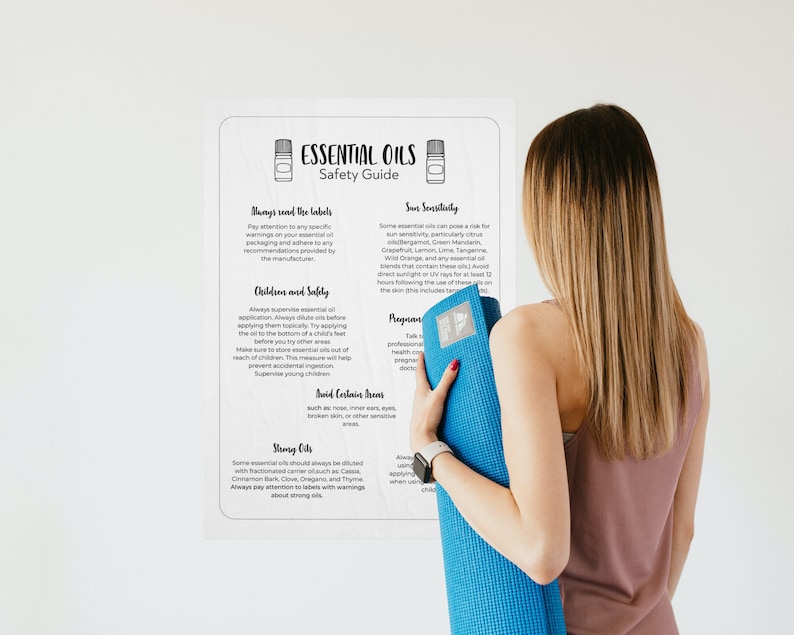 Essential Oil Safety Guide: Printable Welcome Kit (PDF) - Etsy