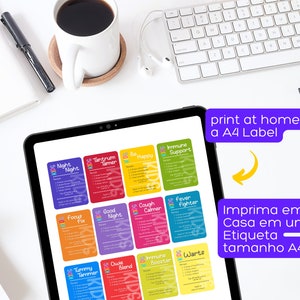 DOTERRA Kids Printable Blends Roller Bottle Labels, Doterra Label ...