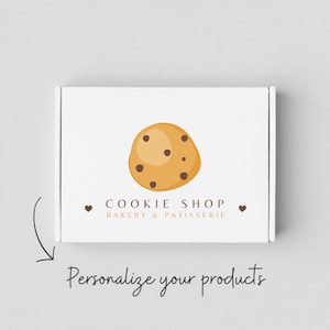 Cookie Shop Logo Design, DIY Logo, Cookies Business, Branding Design ...