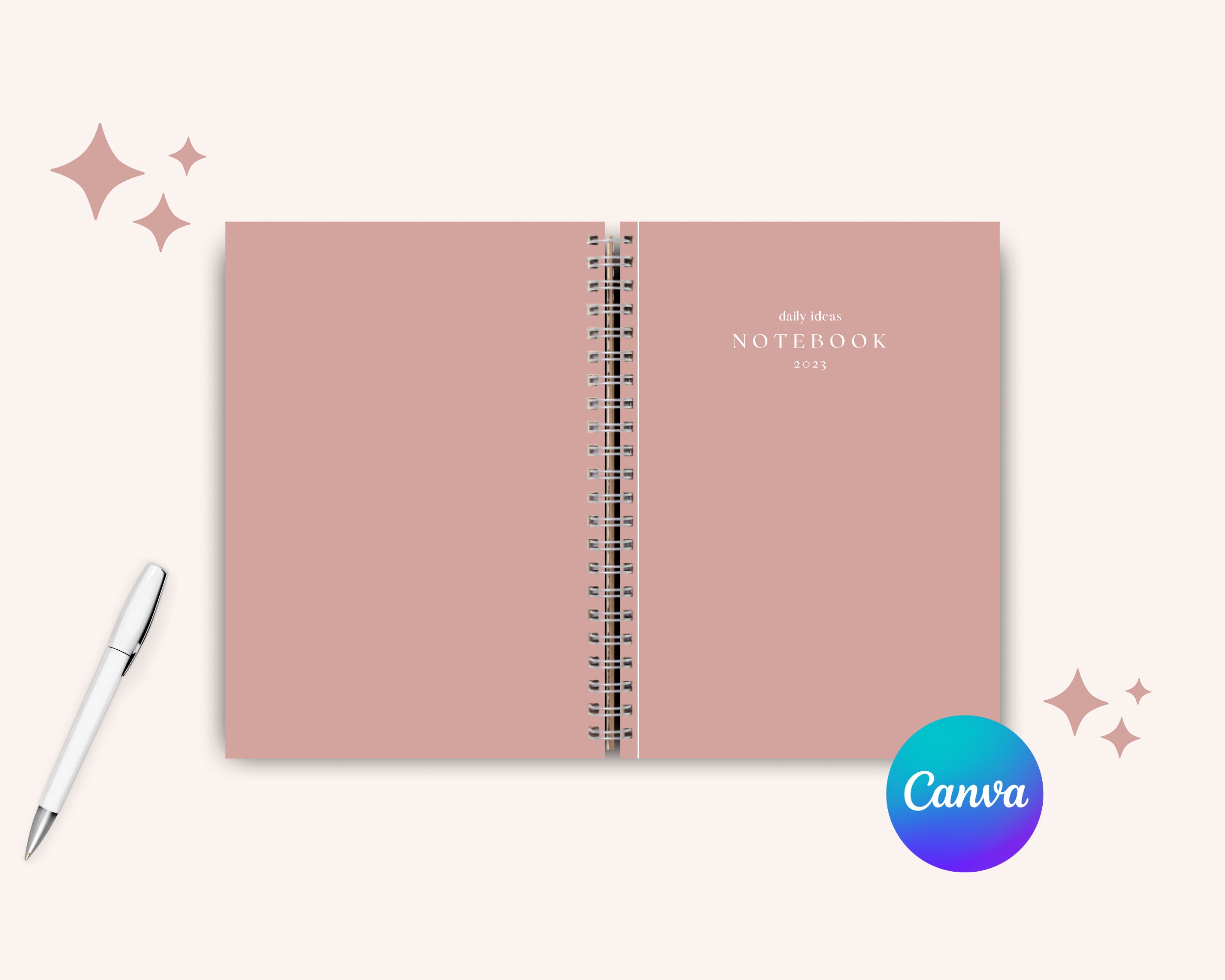 Notebook Mockup Canva Mockup DIY Canva Notebook Mockup - Etsy Australia