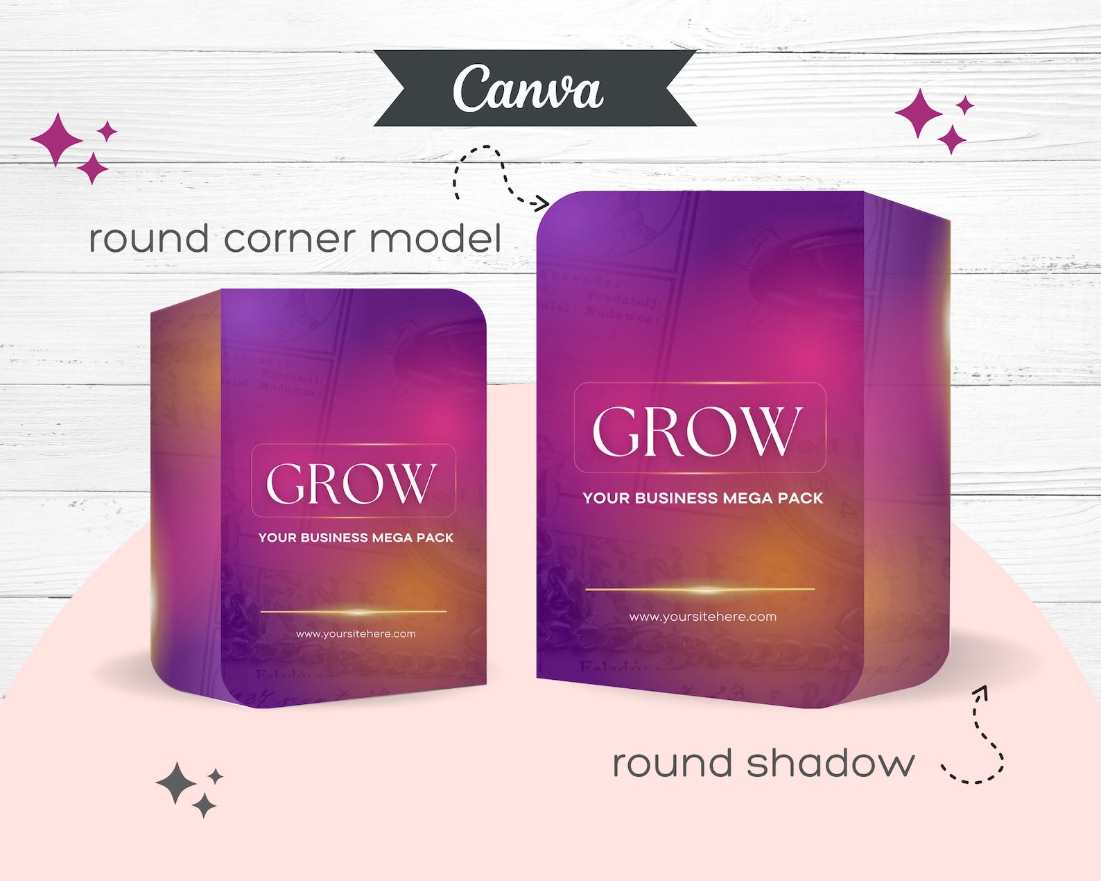 3D Box Mockup Canva Template: Software Product Cover (digital Download ...