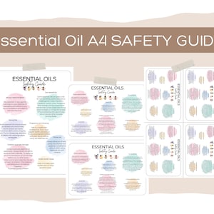 Essential Oil Safety Guide: Printable Reference Sheet (PDF) - Etsy