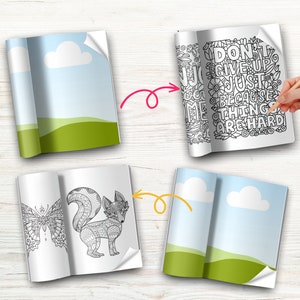 Coloring Book Mockup, KDP Mockup, CANVA BOOK Mockup, Canva Magazine ...