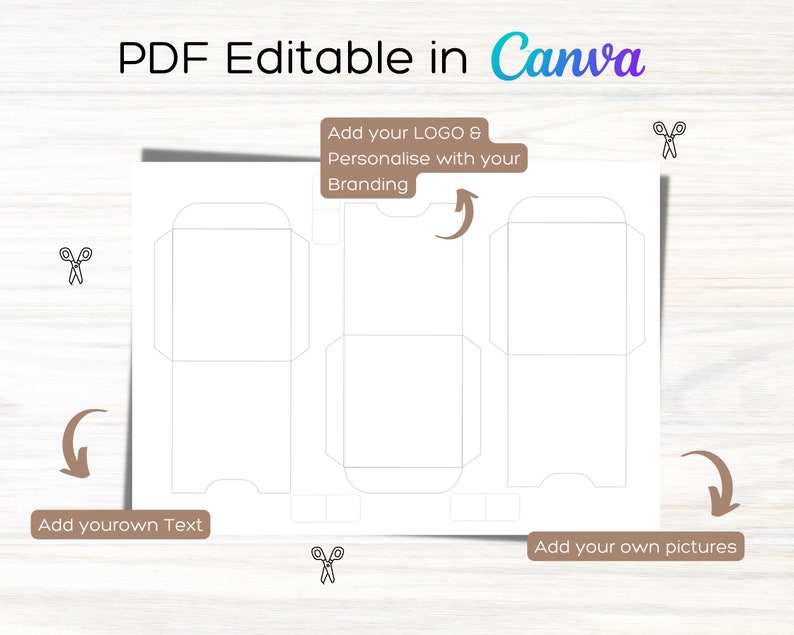 Tea Bag or Seed Envelope Template A4, Party Printable, Tea Digital, Tea ...