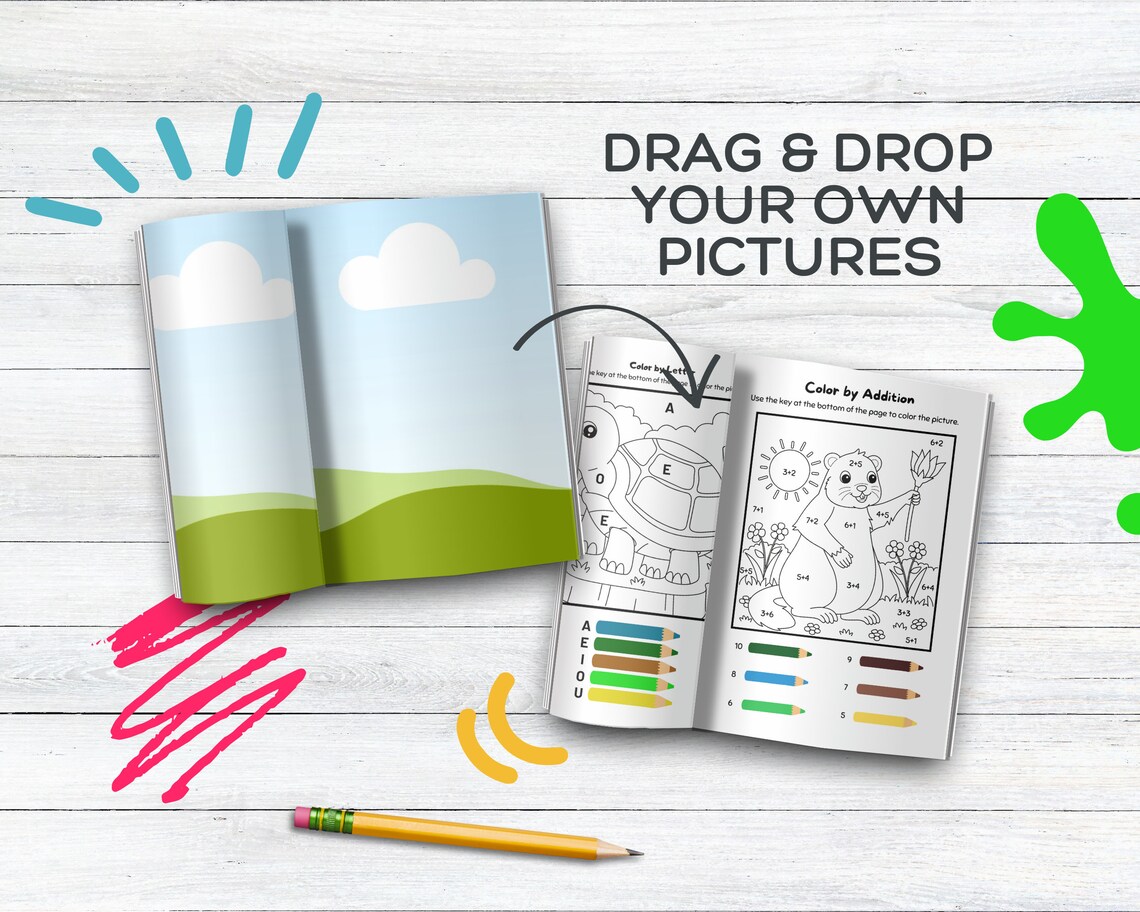 Coloring Book Display: Canva Editable KDP Template (digital Product) - Etsy