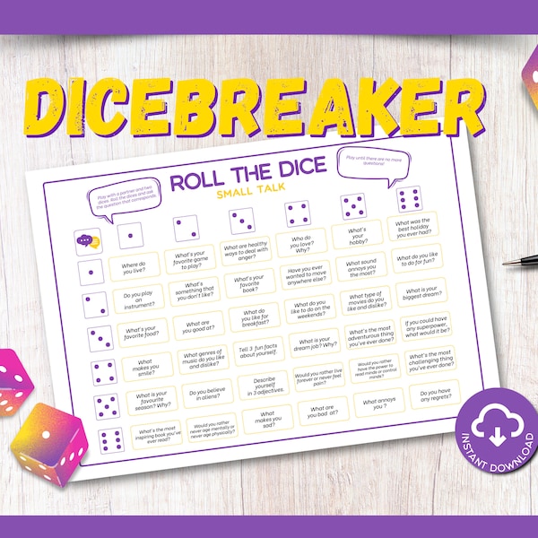 Dice Icebreaker - Etsy