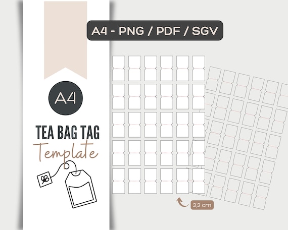 Tea Bag Holder Template