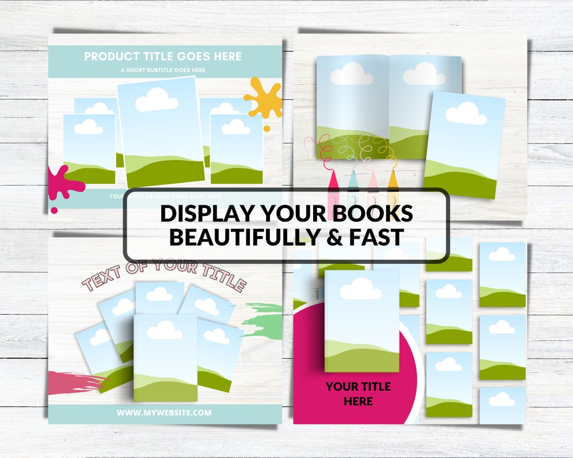 Coloring Book Display: Canva Editable KDP Template (digital Product) - Etsy