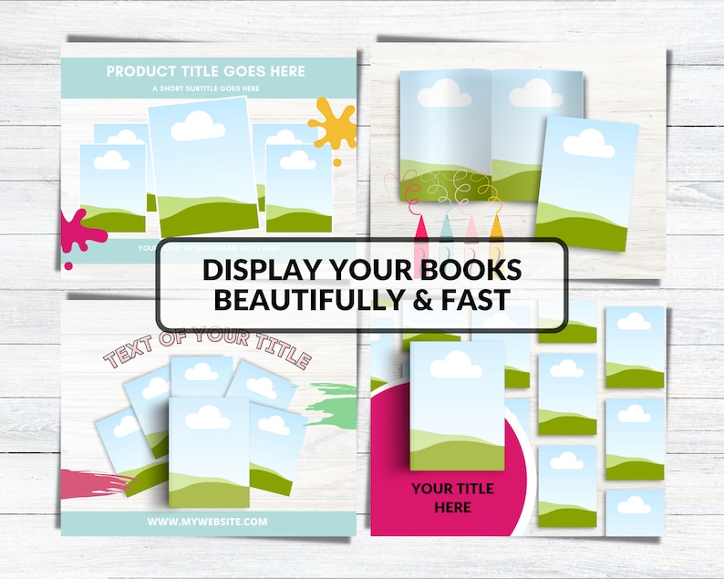 Coloring Book Display: Canva Editable KDP Template (digital Product) - Etsy