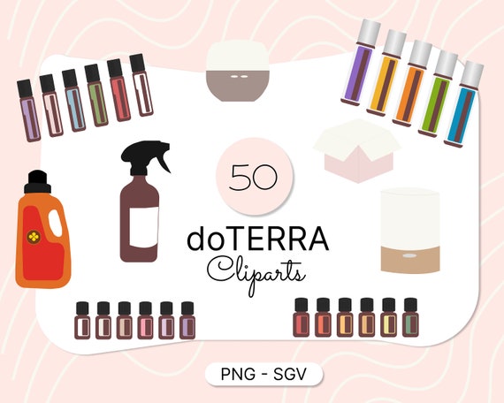 ESSENTIAL OIL Clip Art Illustration Doterra Inspired - Etsy UK