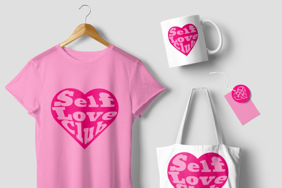 Self Love Club, Digital File SGV File, PNG Shop File , Commercial Use ...