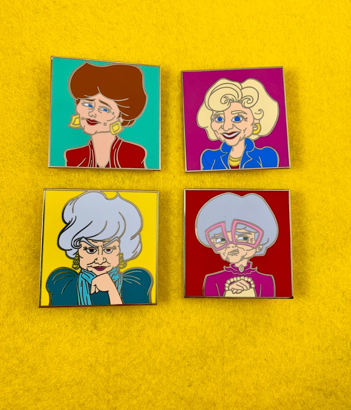 Golden Girls Enamel Pin Collection | Etsy