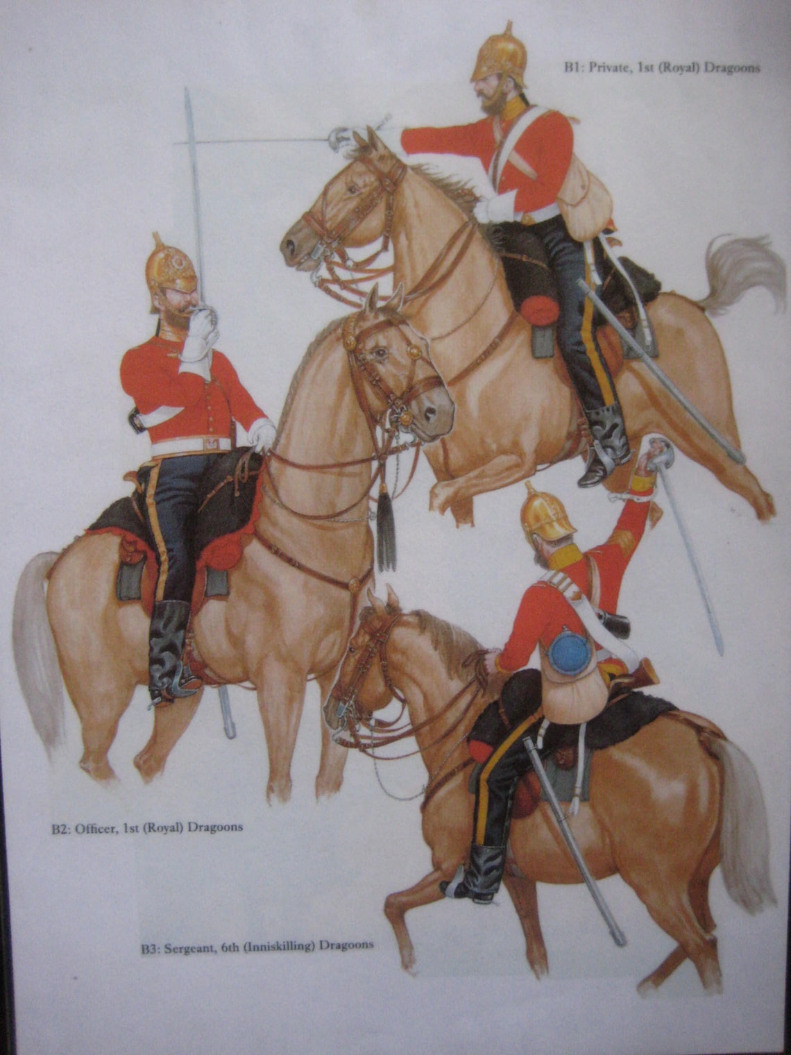 54mm British Heavy Cavalry Regiment of Dragoon Guards Non-painted ...