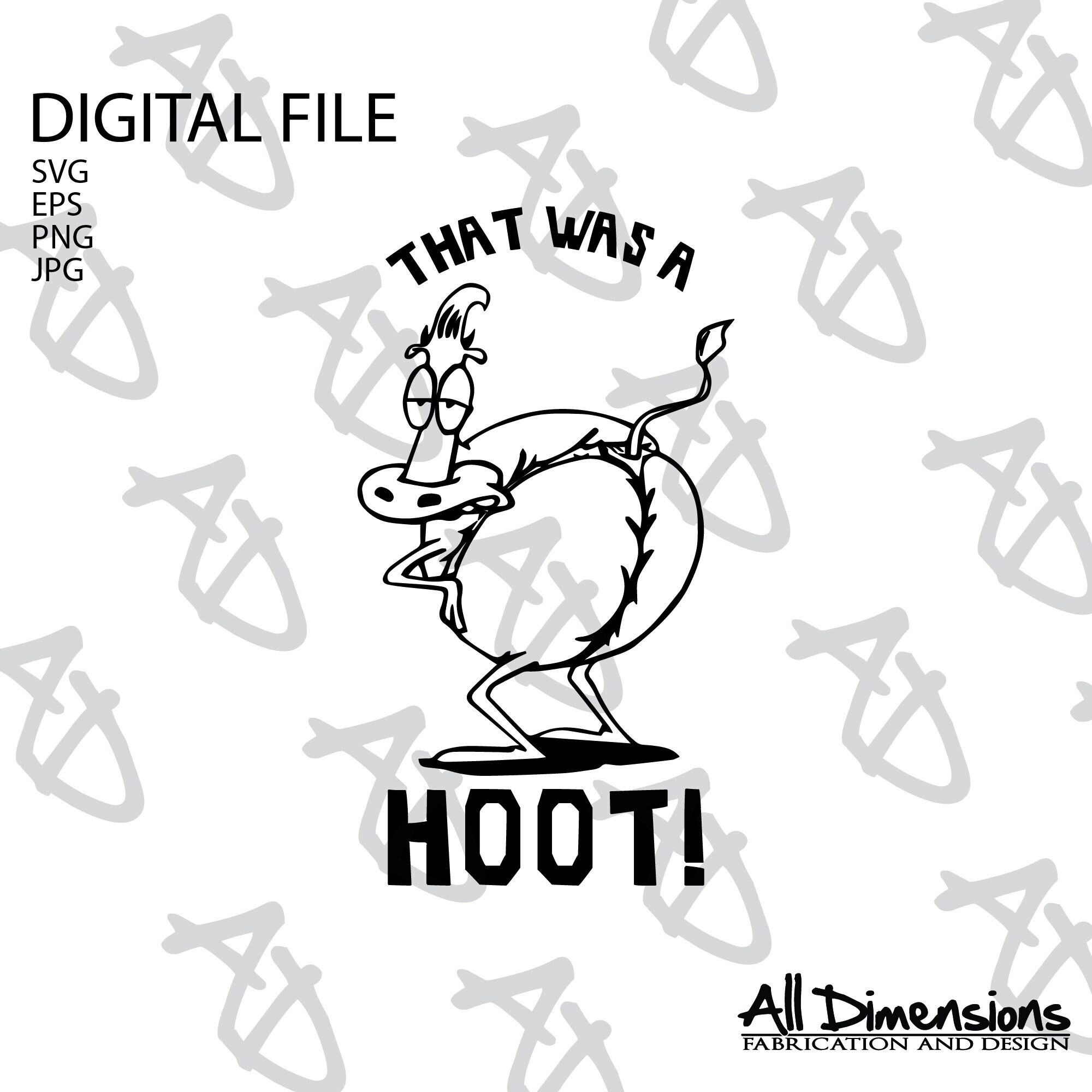 Heffer That was a Hoot Rocko es Modern Life SVG | Etsy