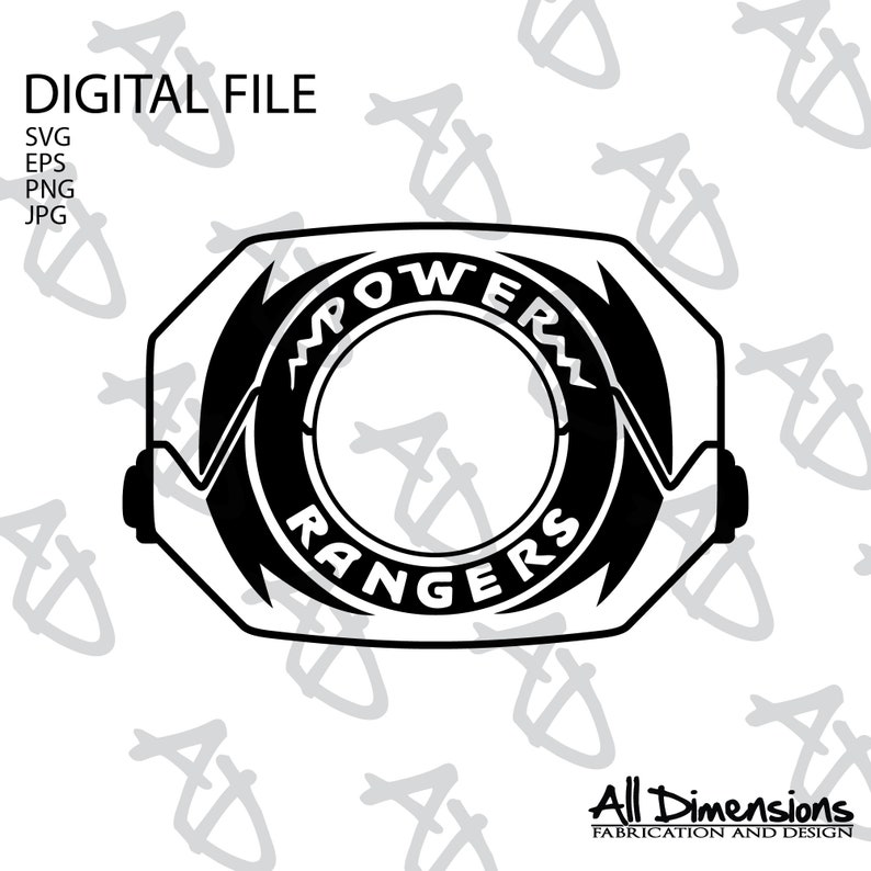 Mighty Morphin Power Rangers Tokens with Morpher SVG Cut | Etsy