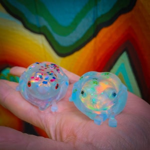 Iridescent Frog, Emotional Support Froggy Friend, Textured Amphibian ...