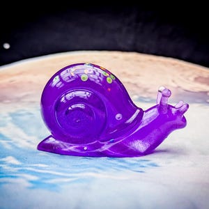 Glow in the Dark Purple Snails, Emotional Support Snail, Moon Animal ...