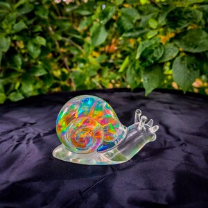 Iridescent Snails, Emotional Support Snail, Animal Resin Figurine Décor, Forestcore Teen Gift ...