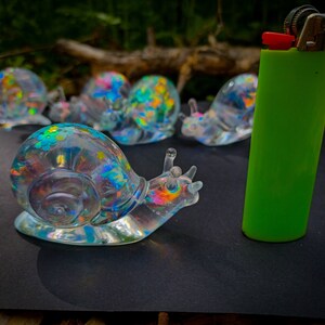 Iridescent Snails, Emotional Support Snail, Animal Resin Figurine Décor, Forestcore Teen Gift ...