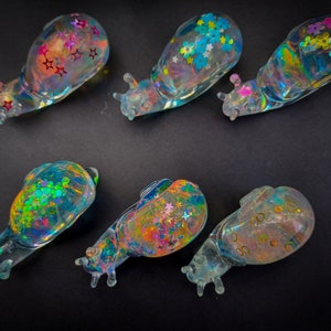 Iridescent Snails, Emotional Support Snail, Animal Resin Figurine Décor, Forestcore Teen Gift ...