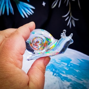Iridescent Snails, Emotional Support Snail, Animal Resin Figurine Décor, Forestcore Teen Gift ...