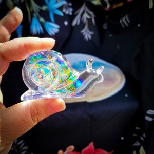Iridescent Snails, Emotional Support Snail, Animal Resin Figurine Décor, Forestcore Teen Gift ...