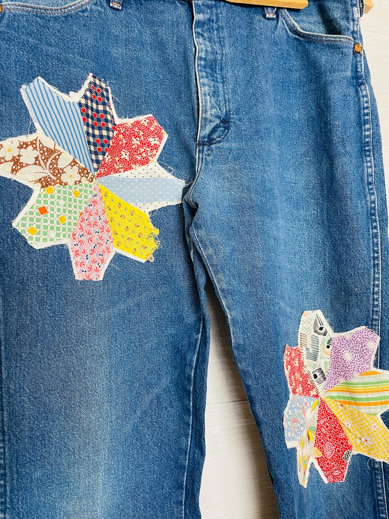 The Sunny (size 10) Vintage Quilt Patch Wrangler Jeans, Approx. Women's ...