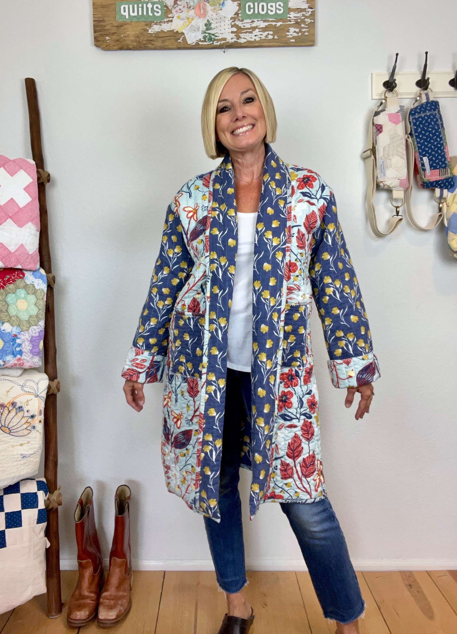 Mathilda Quilt Coat-duster Length OSFM - Etsy