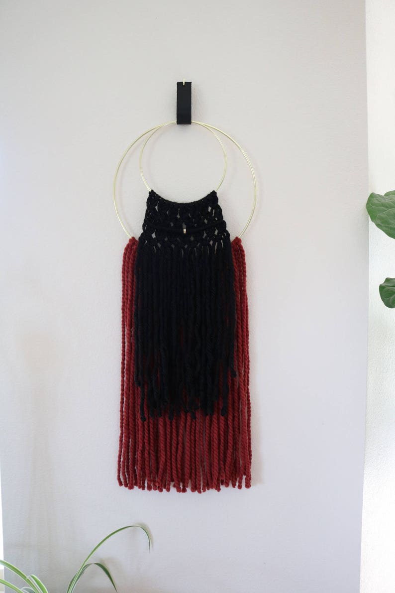 Interchangeable Colors Wall Hanging With Leather Strap | Etsy Canada