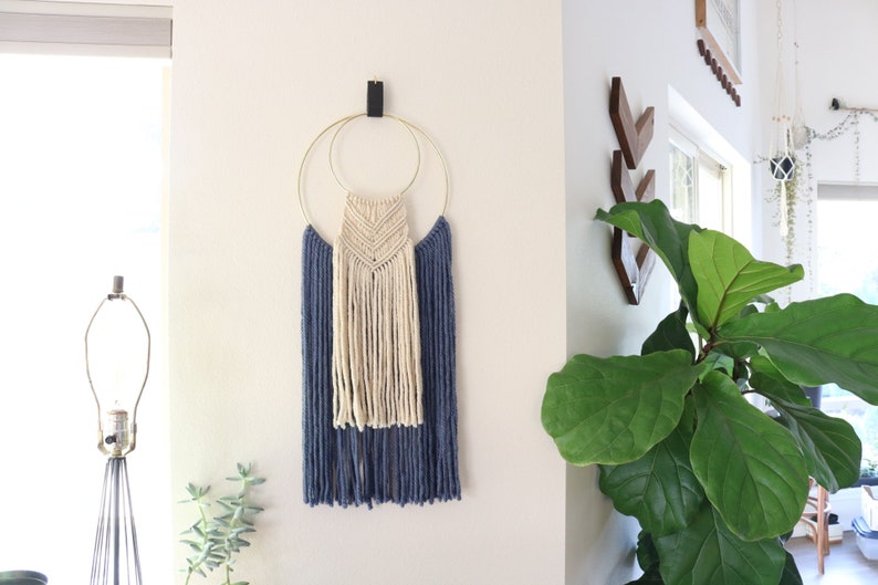 Interchangeable Colors Wall Hanging With Leather Strap | Etsy Canada