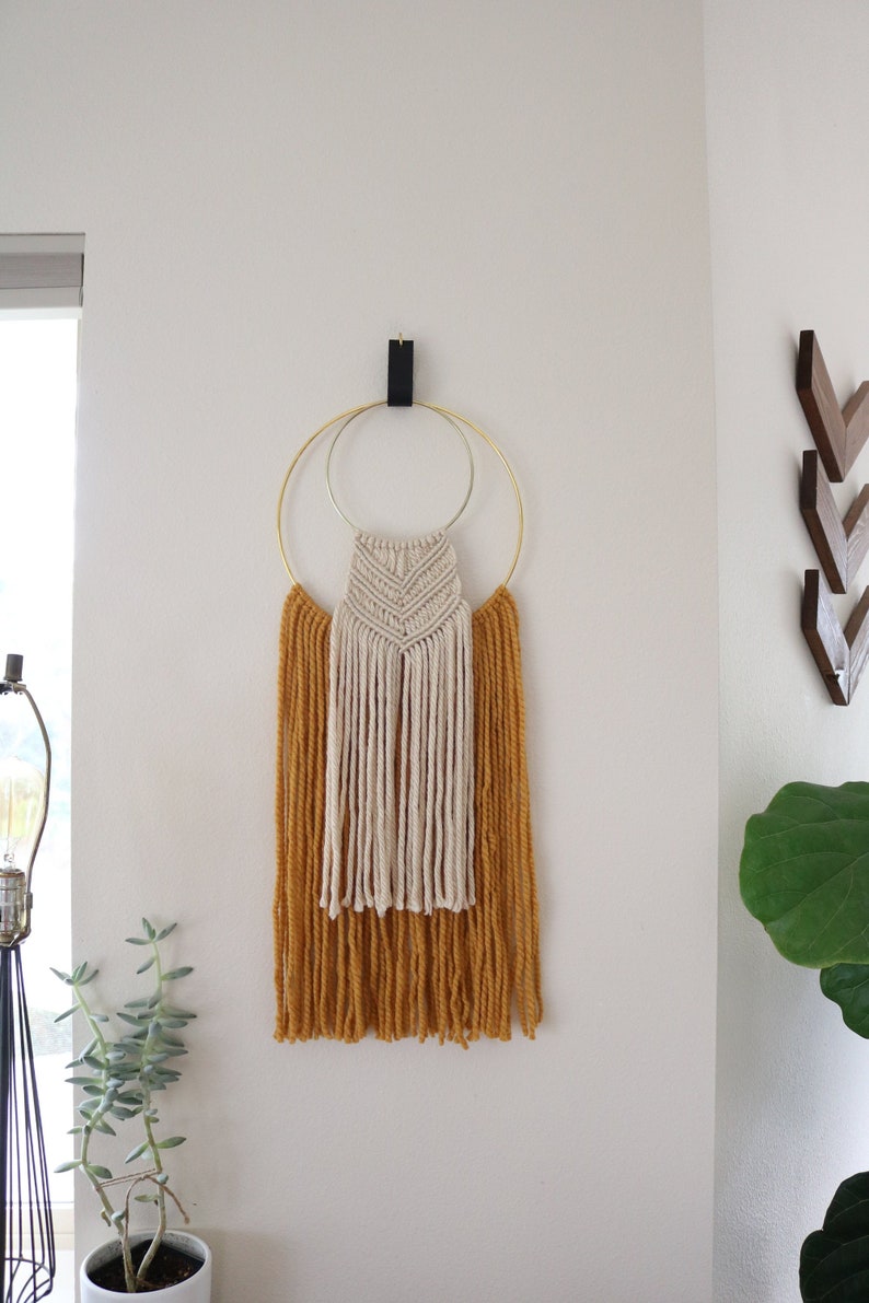 Interchangeable Colors Wall Hanging With Leather Strap | Etsy Canada