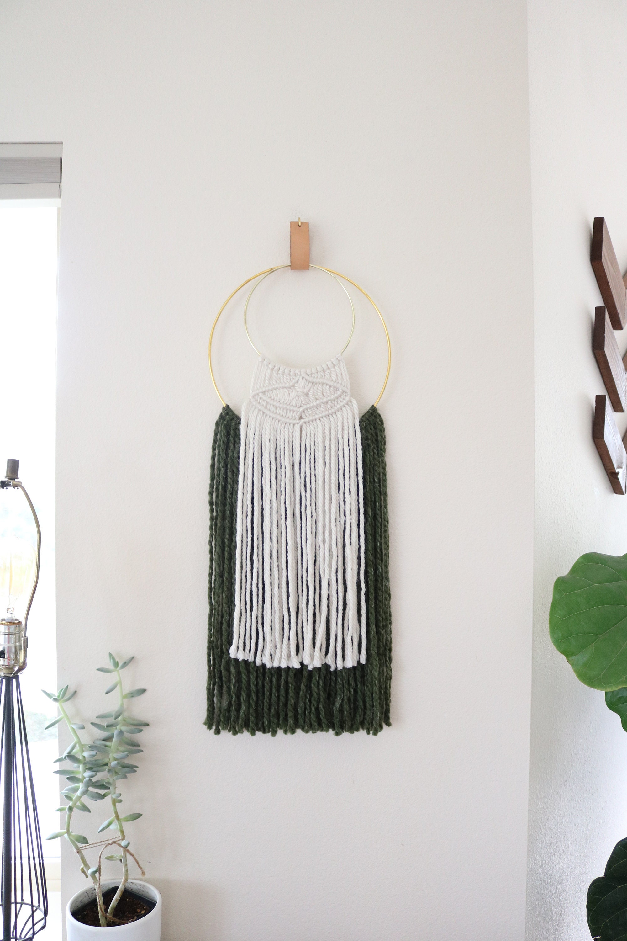 Interchangeable Colors Wall Hanging With Leather Strap - Etsy Canada