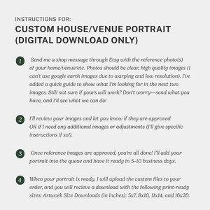 Custom Bespoke House Drawing | Timeless Digital Home or Wedding Venue ...
