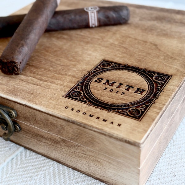 Personalized Cigar Box - Etsy