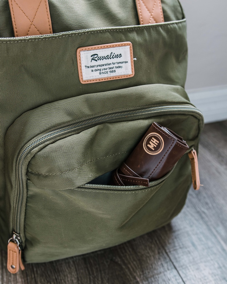 Customized Leather Tech Roll up Perfect Gift for Groomsmen | Etsy