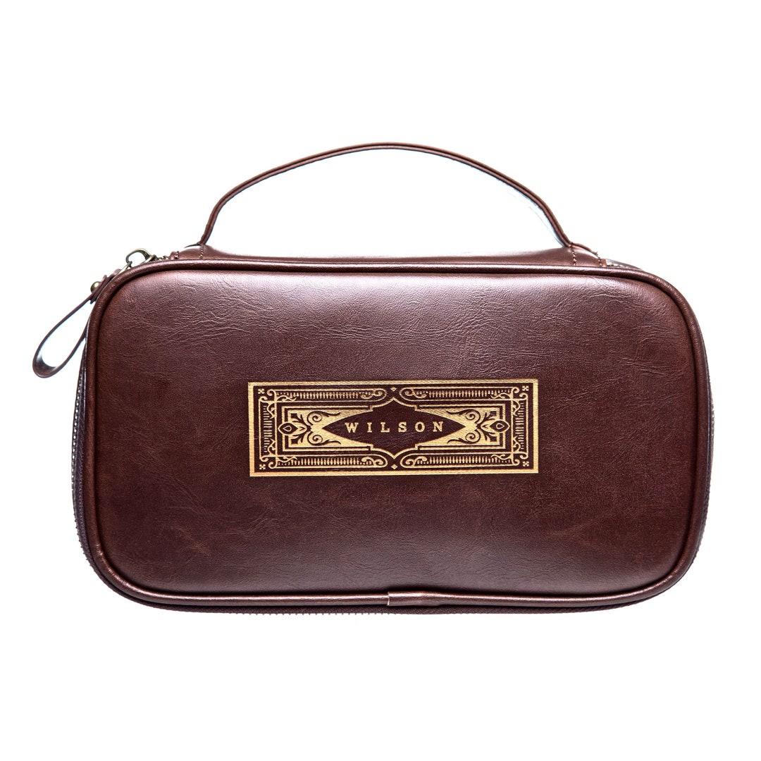 Personalized Men's Leather Dopp Kit Leather Toiletry Bag for Men Unique ...