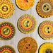 Boho Wood Buttons. 10 Pack Wooden Buttons. Assorted Mandala Buttons. 1 ...