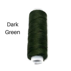 Green Thread. Sew All Polyester Thread Spool. Lime Green 100% Polyester ...
