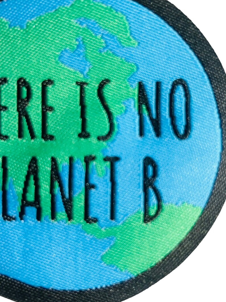 There is No Planet B Patch: Earth Iron-on Applique - Etsy