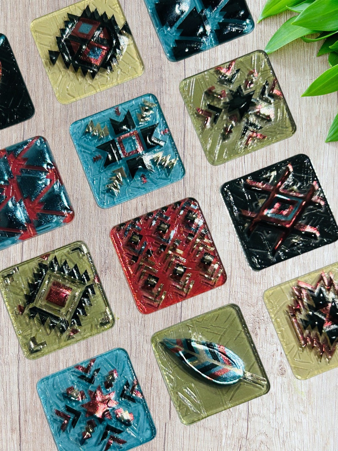 Puffy Metallic Stickers. 3D Tile Sticker. Decorative Sticker. - Etsy