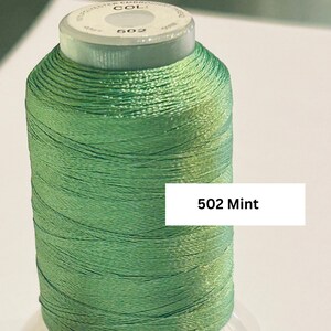 Green Embroidery Thread Spool. 40 Weight. 100 % Polyester. Lime Green ...