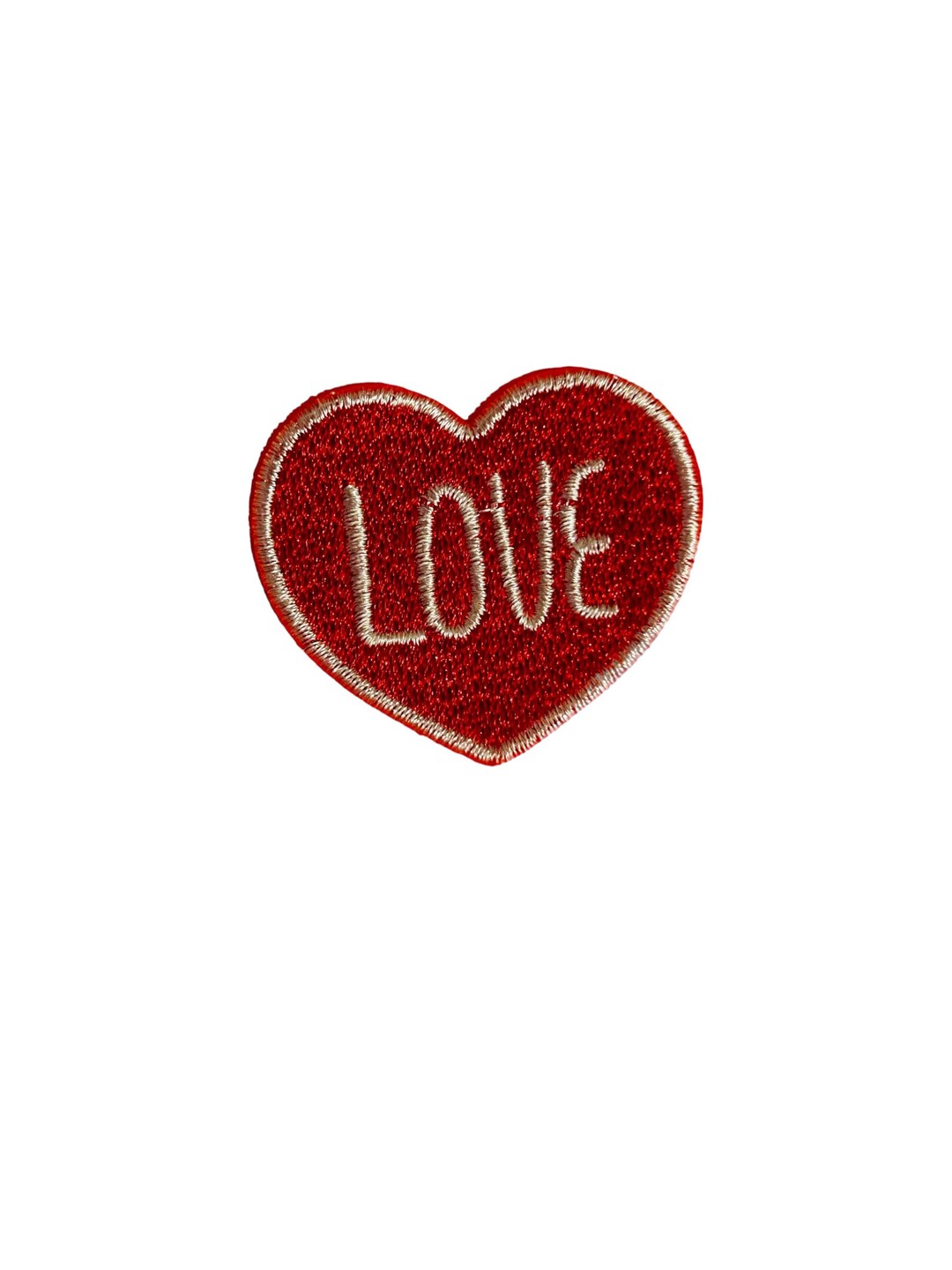 Red Sequin Heart Patch: 'love' Iron-on Applique - Etsy