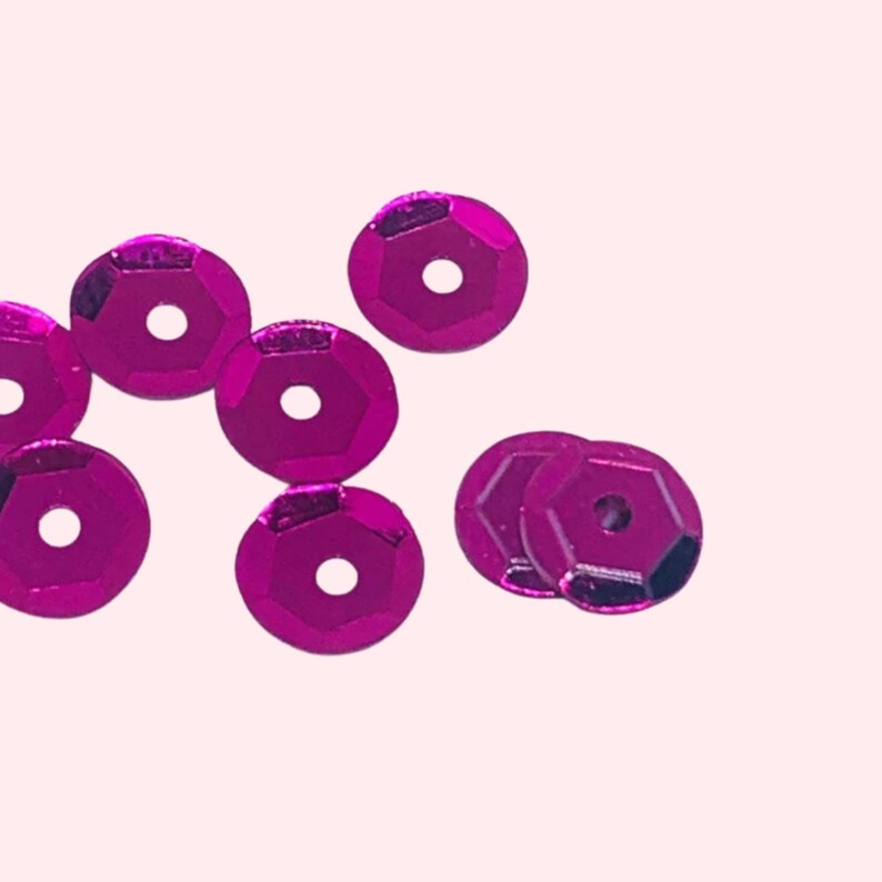 5mm Hot Pink Metallic Cup Sequins: 1000pcs for Sewing & Embroidery - Etsy