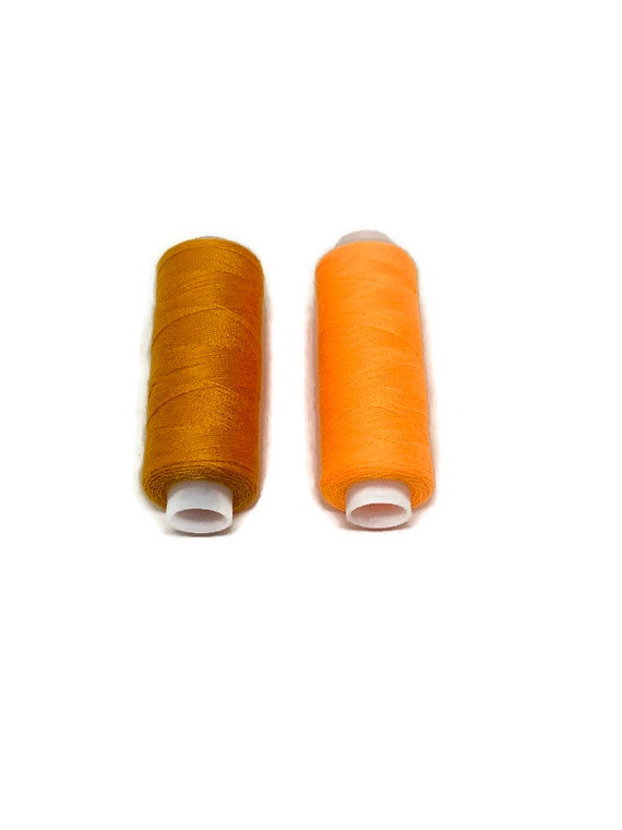 Orange Thread. Orange Sew All Polyester Thread Spool. Neon | Etsy