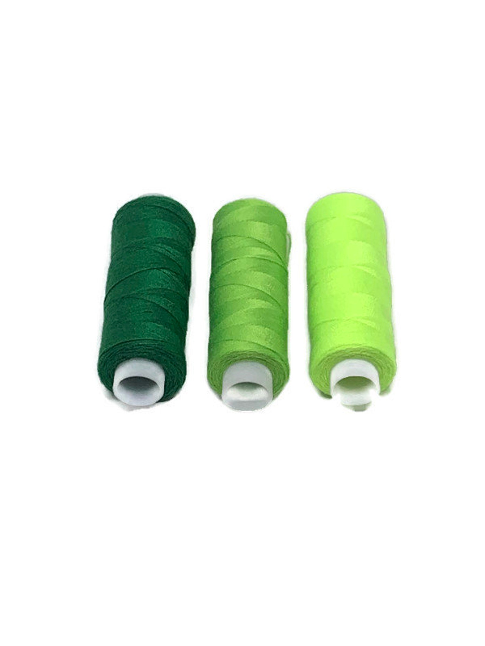 Green Thread. Sew All Polyester Thread Spool. Lime Green 100% - Etsy