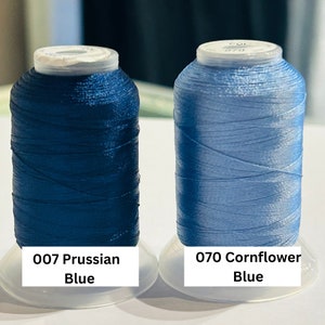 Blue Polyester Embroidery Thread | 40wt, 500 Meters - Etsy