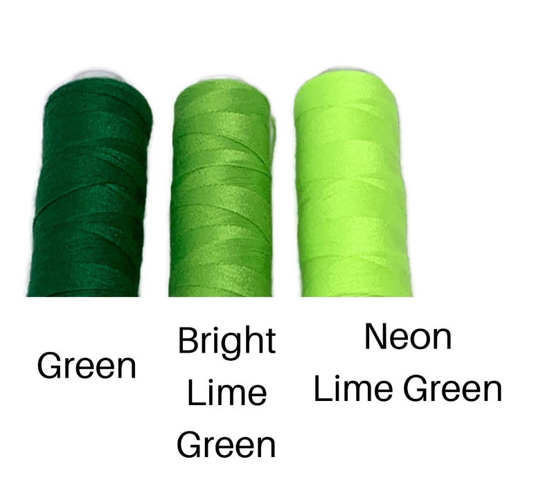 Green Thread. Sew All Polyester Thread Spool. Lime Green 100% - Etsy