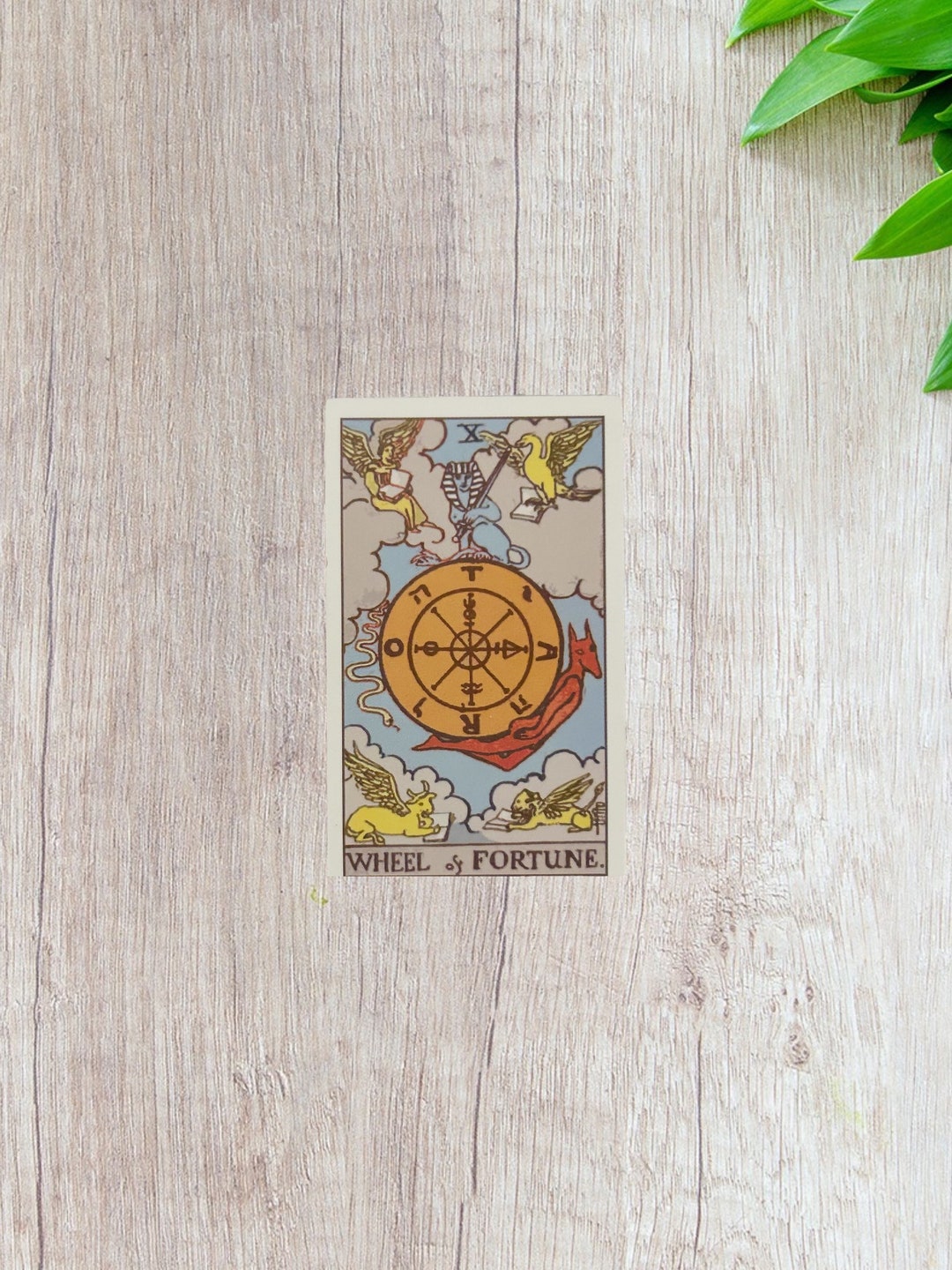 The Wheel of Fortune Sticker Tarot Stickers Water Bottle Sticker Tarot ...