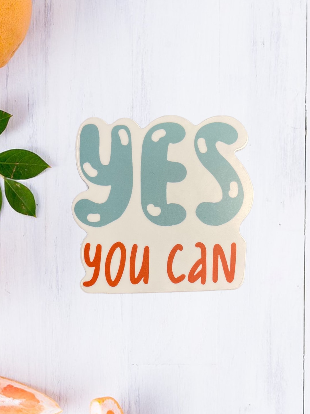 Yes You Can Sticker Motivational Stickers Water Bottle - Etsy