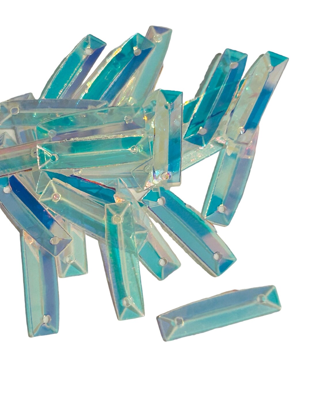 Rectangle Sequins. Clear Ab Rectangle Loose Sequins. Rectangle ...